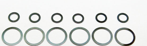 METRIC SHIM KIT 6 each of 5mm and 10mm — AZ Turn & Burn RC